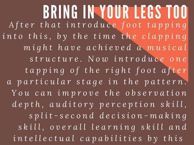 Presentation on benefits of clapping | PPTX