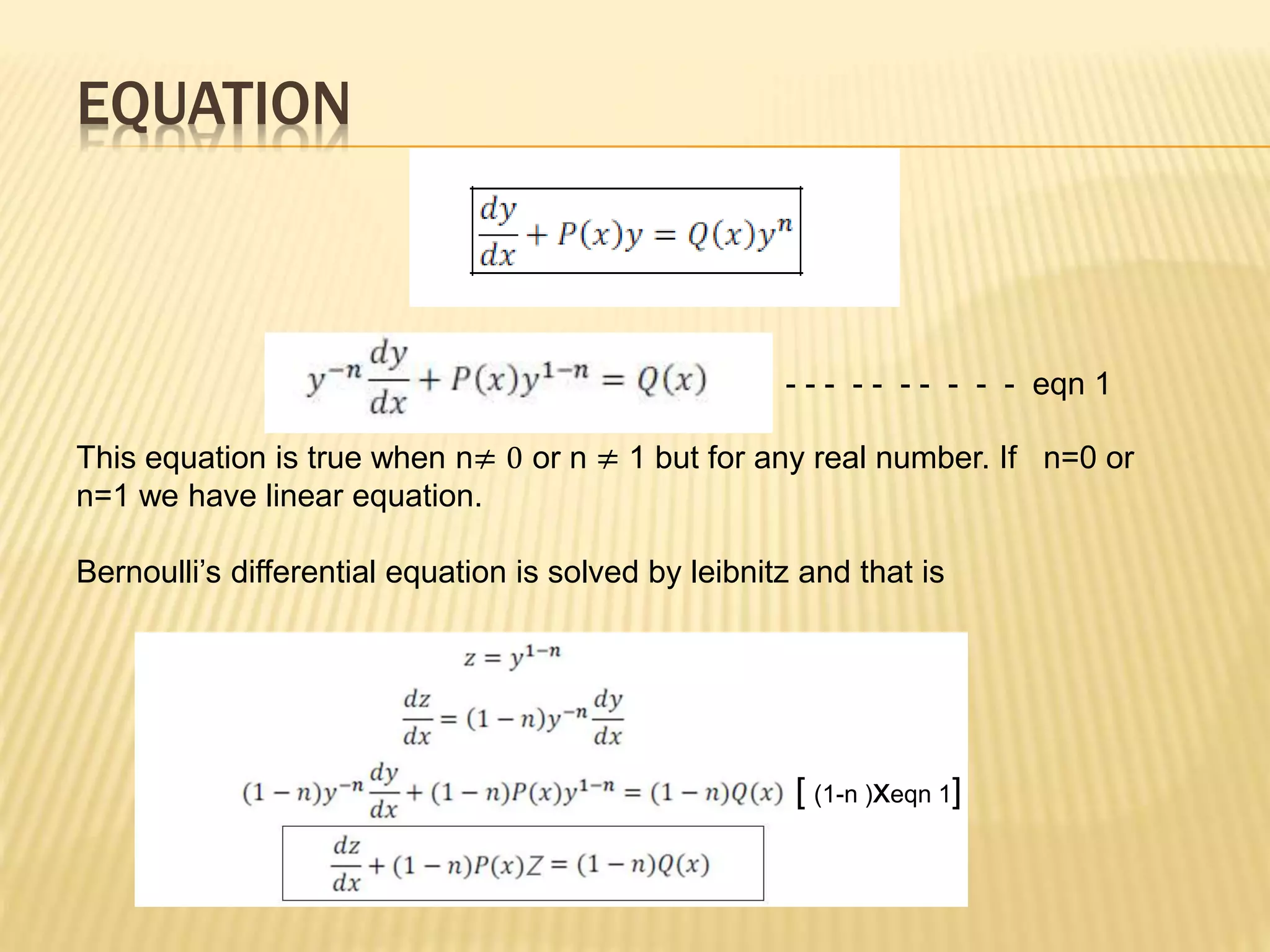 Presentation on bernoulli | PPTX