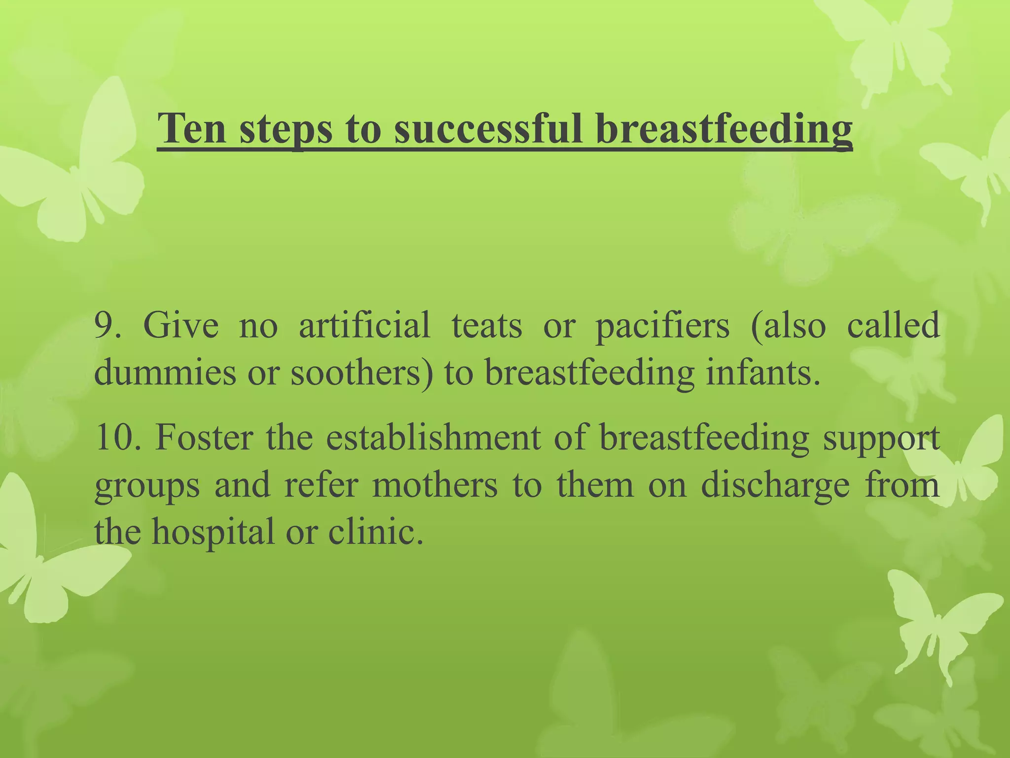 Presentation on Baby friendly hospital initiative | PPTX