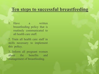 Presentation on Baby friendly hospital initiative | PPTX