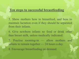 Presentation on Baby friendly hospital initiative | PPTX