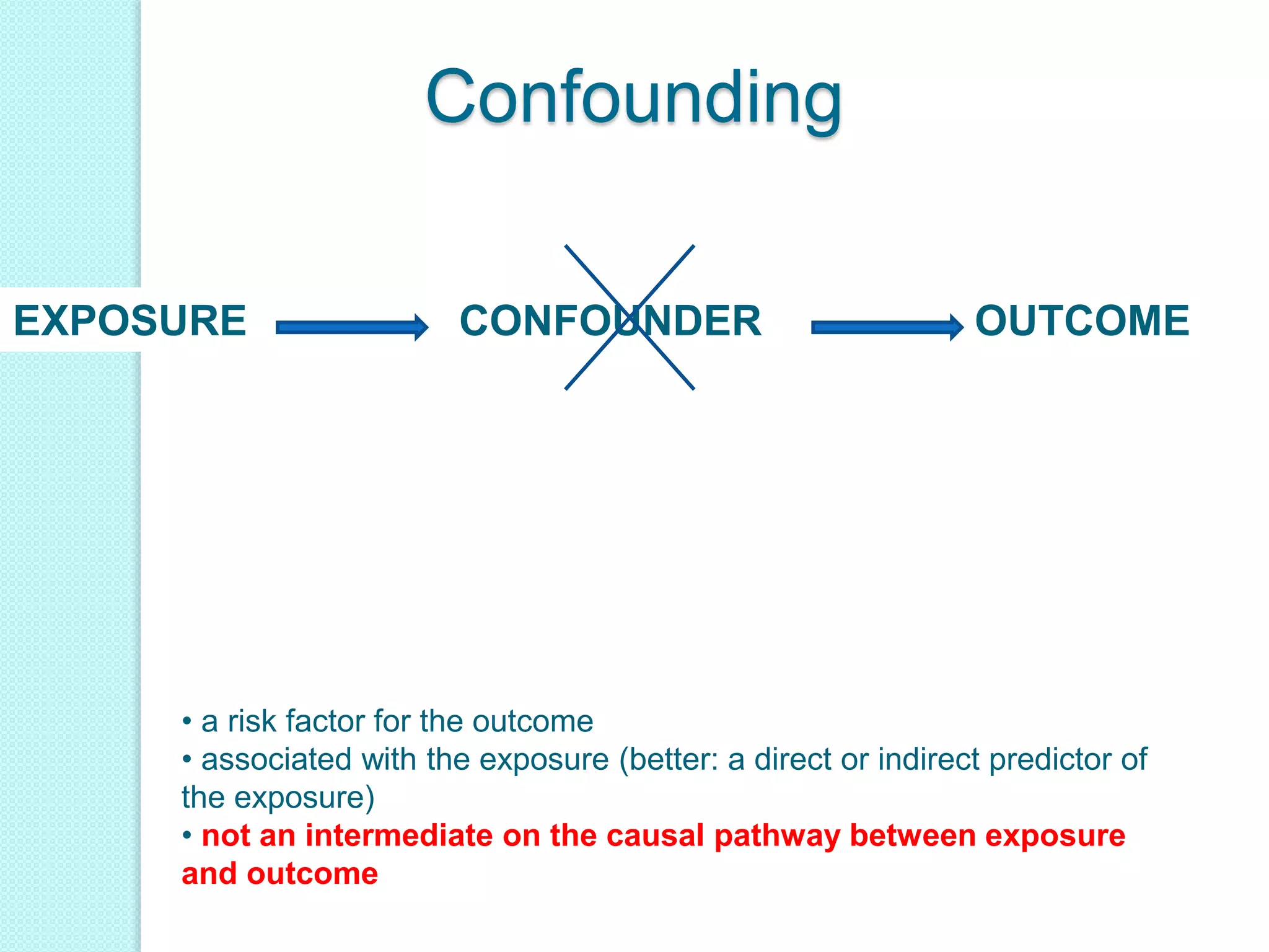 Presentation on bias and confouinding | PPTX