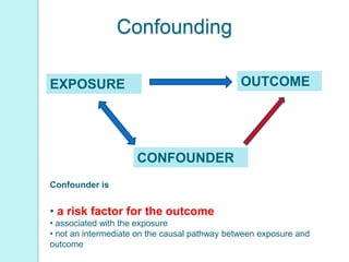 Presentation on bias and confouinding | PPTX
