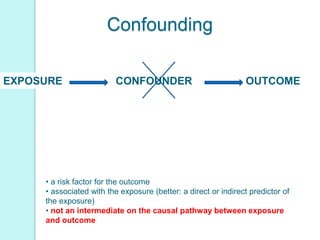 Presentation on bias and confouinding | PPTX