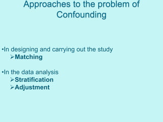 Presentation on bias and confouinding | PPTX