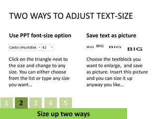 Presentation on big letters in ppt | PPTX