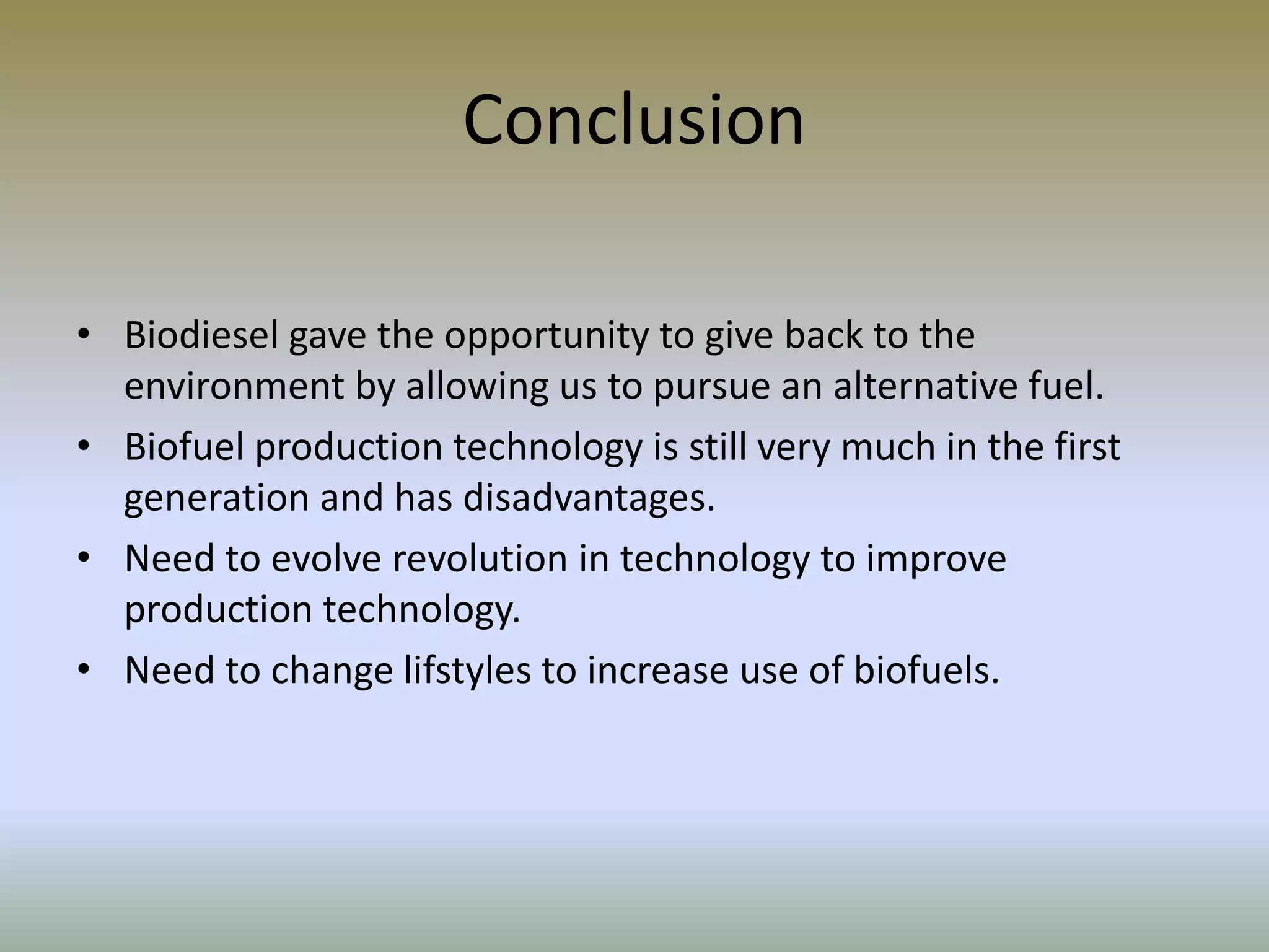 Presentation - Bio-fuels Generation | PPTX