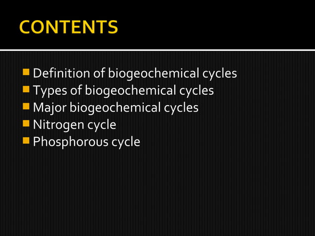 Presentation on biogeochemical cycles 2 | PPT