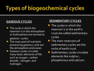 Presentation on biogeochemical cycles 2 | PPT | Science