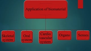 Presentation on biomaterial | PPTX