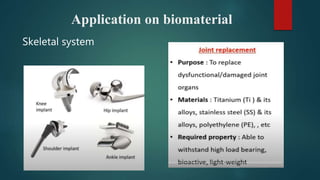 Presentation on biomaterial | PPTX | Chemistry | Science