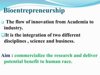 Biotech Enterprenorship | PPTX