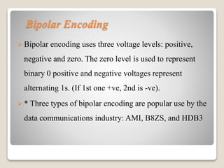 Presentation on bipolar encoding | PPTX