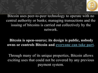 Bitcoin (Global Digital Currency) | PPTX