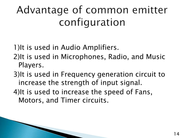 Presentation on bjt configuration | PPSX | Consumer Electronics | Technology & Computing
