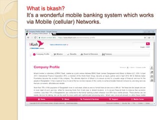Presentation on bkash for it or cse students | PPTX