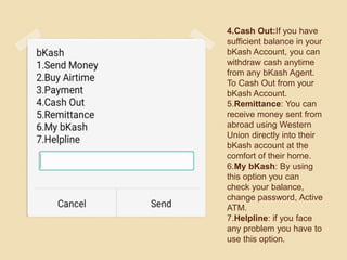 Presentation on bkash for it or cse students | PPTX