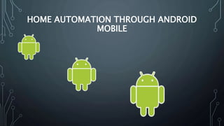 Presentation on bluetooth controlled electronic home appliances | PPTX