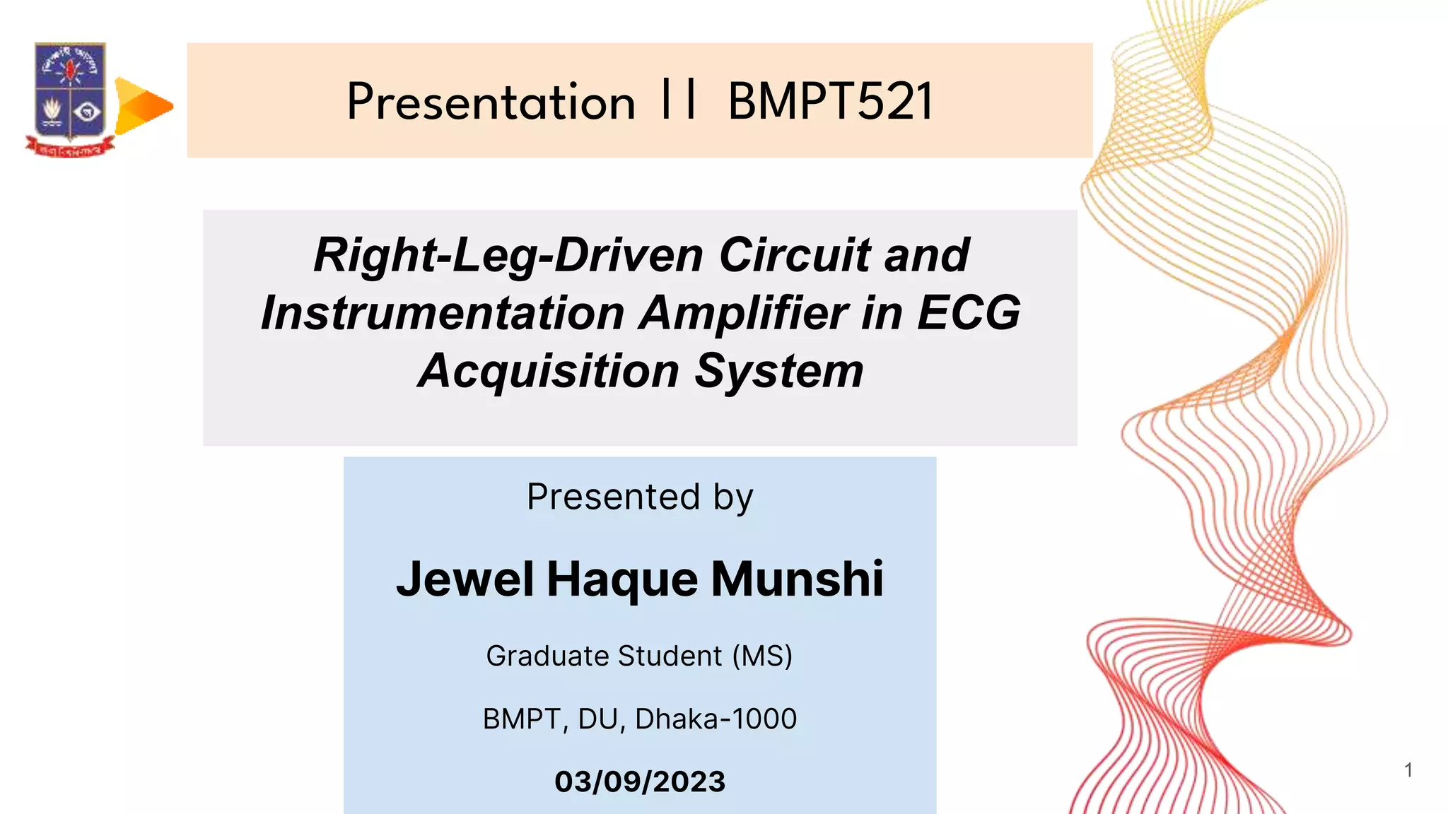 Right-Leg-Driven Circuit and Instrumentation Amplifier in ECG ...