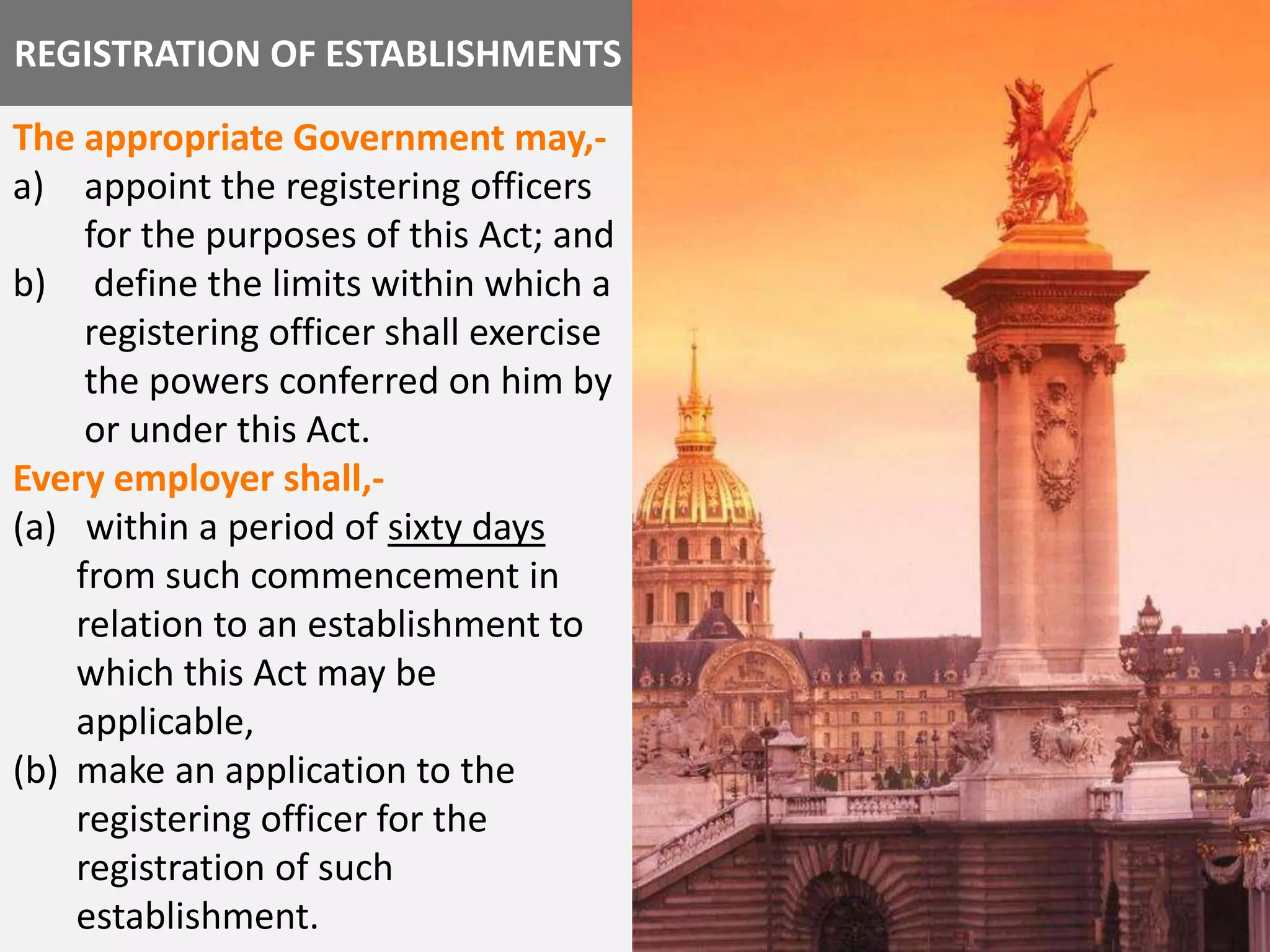 Presentation on bocw act. | PPTX