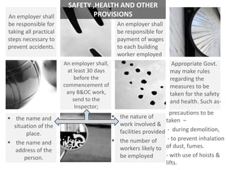 Presentation on bocw act. | PPTX