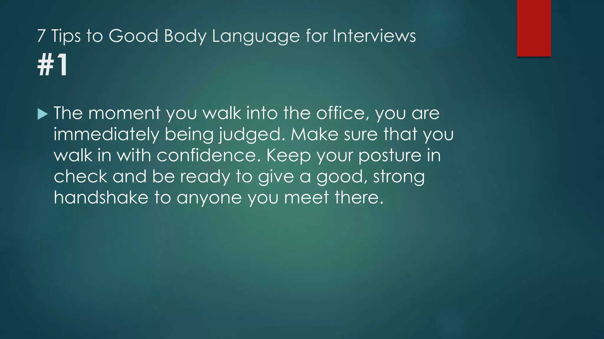 Presentation on body language | PPTX