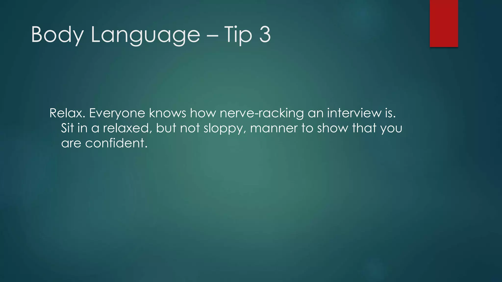 Presentation on body language | PPTX