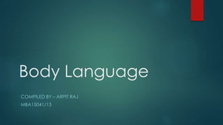 Presentation on body language | PPT