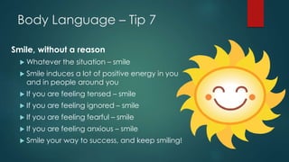 Presentation on body language | PPT