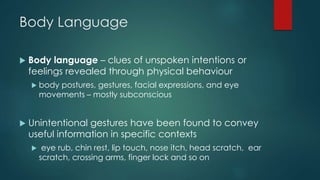 Presentation on body language | PPT