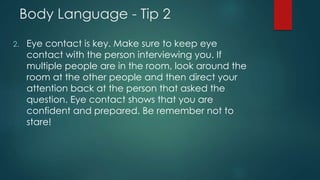 Presentation on body language | PPT