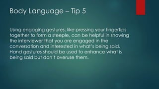 Presentation on body language | PPT