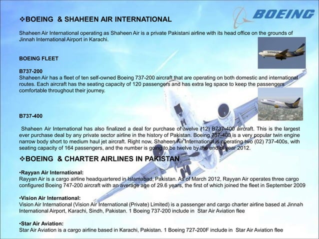 Presentation on Boeing
