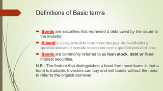 Presentation on Bond market.pptx | Stocks and Bonds | Personal Investing