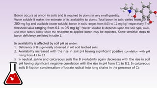 Boron analysis by plants sample Msc soil science 1st sem | PPTX