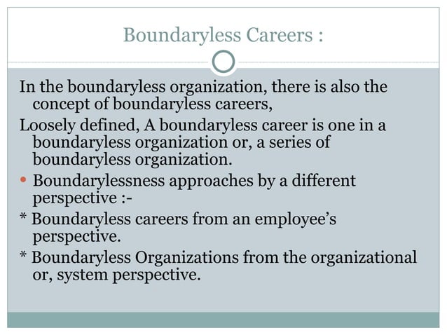 Presentation on boundaryless organization............ | PPT
