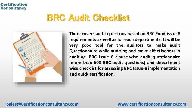 Presentation on BRC Issue 8 Food Safety Documentation Requirements ...