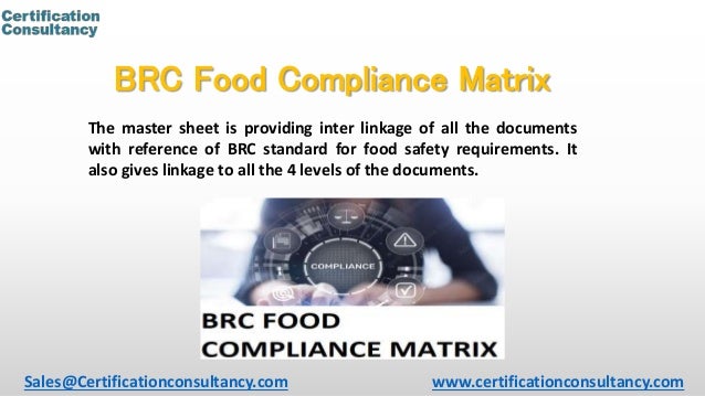 Presentation on BRC Issue 8 Food Safety Documentation Requirements ...