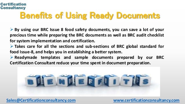 Presentation on BRC Issue 8 Food Safety Documentation Requirements ...