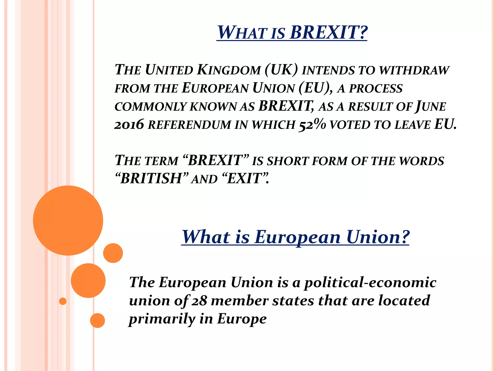 Presentation on Brexit | PPTX