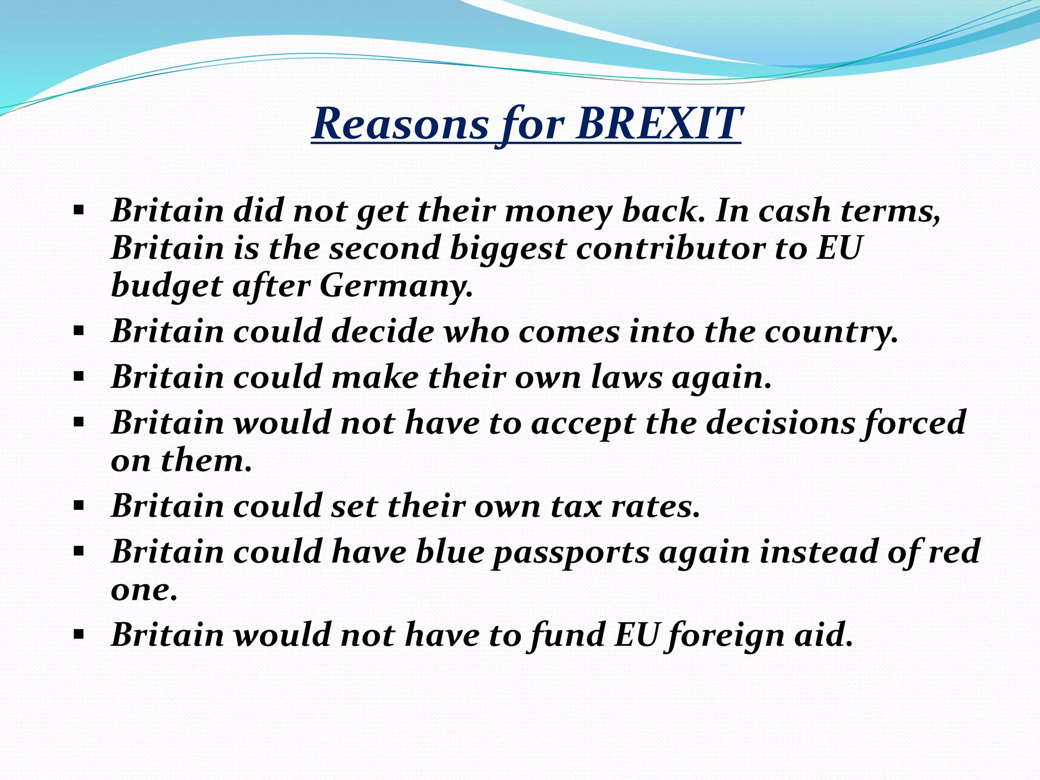 Presentation on Brexit | PPTX