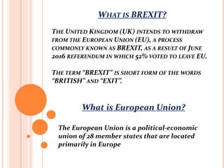Presentation on Brexit | PPTX