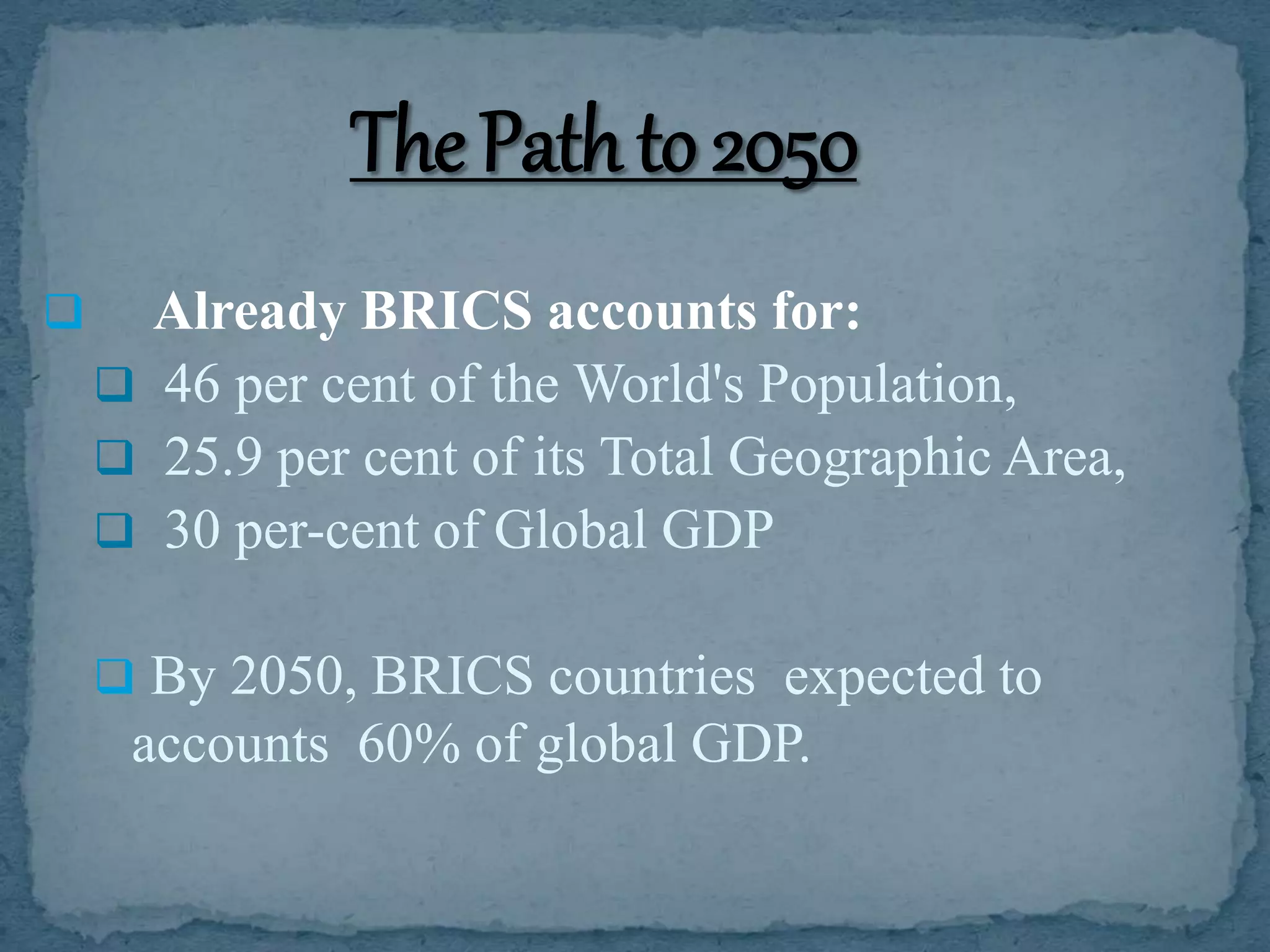 Presentation on brics | PPTX