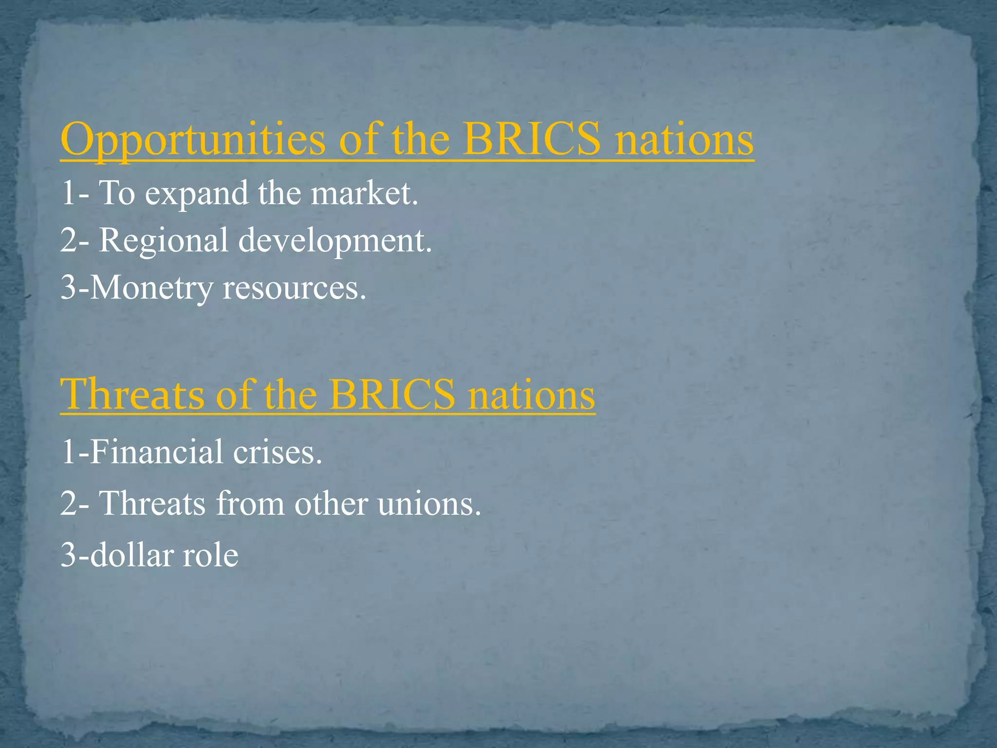Presentation on brics | PPTX