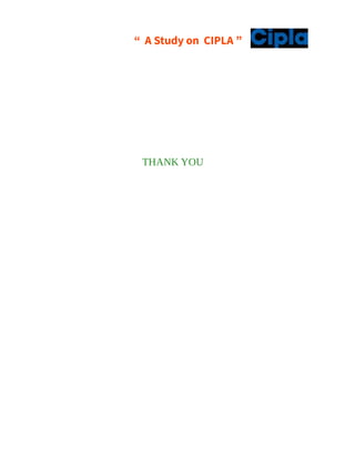 Presentation on CIPLA | PDF