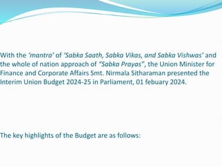 POWERPOINT PRESENTATION ON BUDGET 2024-25.pptx