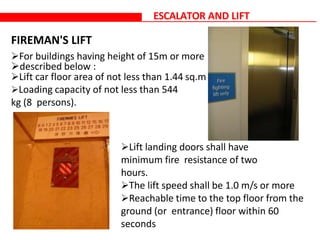 building service - lift and escalators | PPTX