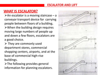 building service - lift and escalators | PPTX