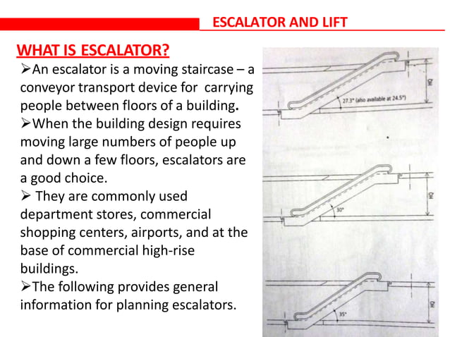 building service - lift and escalators | PPTX | Performance Cars | Auto Type