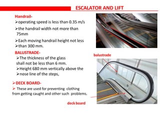building service - lift and escalators | PPTX